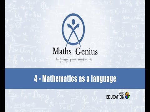 Maths Genius: Episode 4 - Mathematics as a language - YouTube