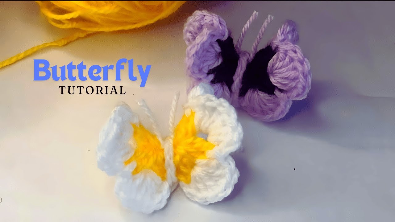 How to crochet A Butterfly | Step by step crochet || Tutorial for ...