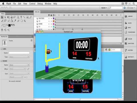 37. Adobe Flash - Looping and Stopping an Animation - YouTube