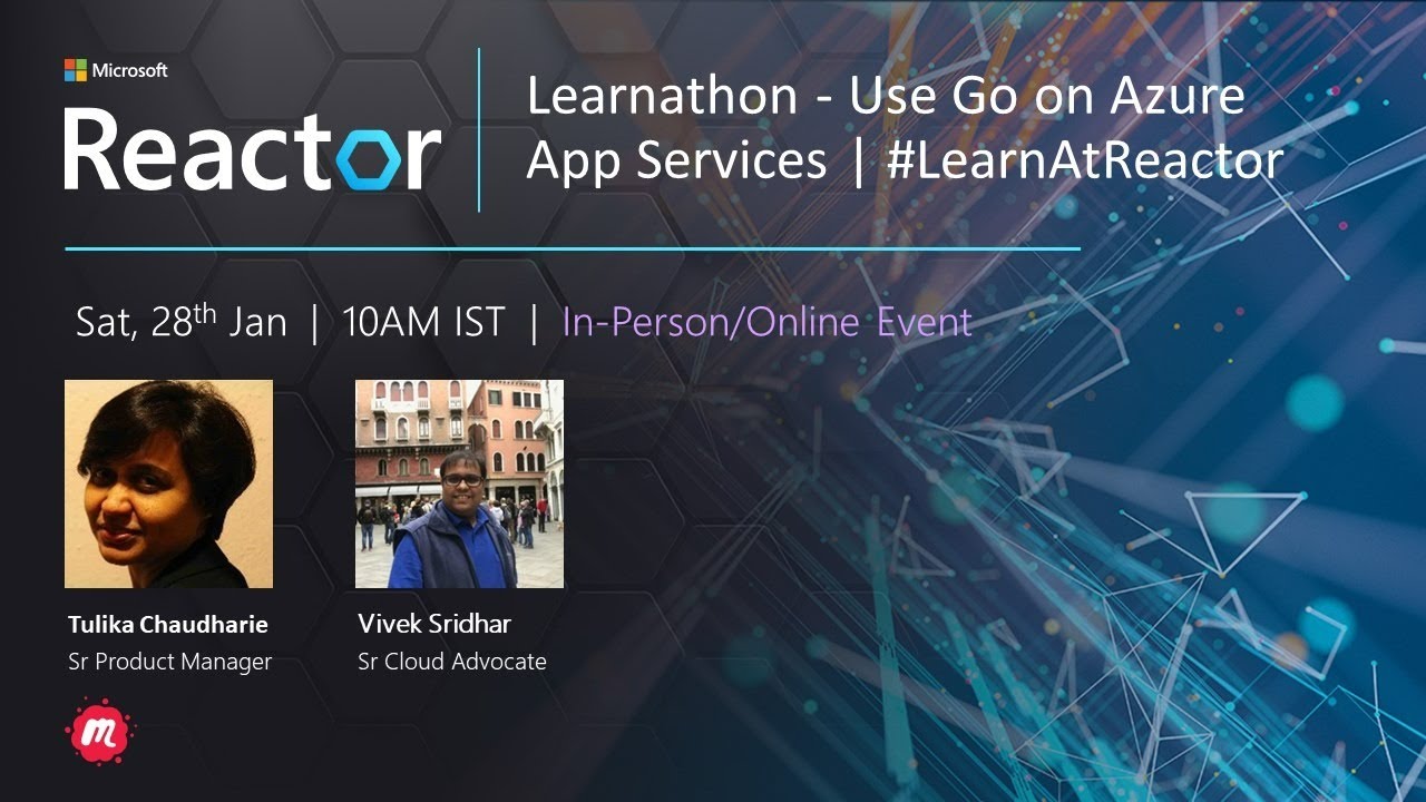 Learnathon - Use Go on Azure App Services | #LearnAtReactor - YouTube