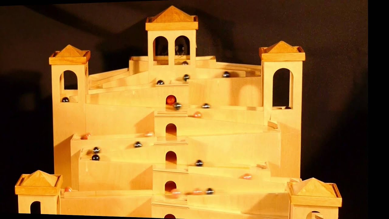 Pyramid of marbles - YouTube