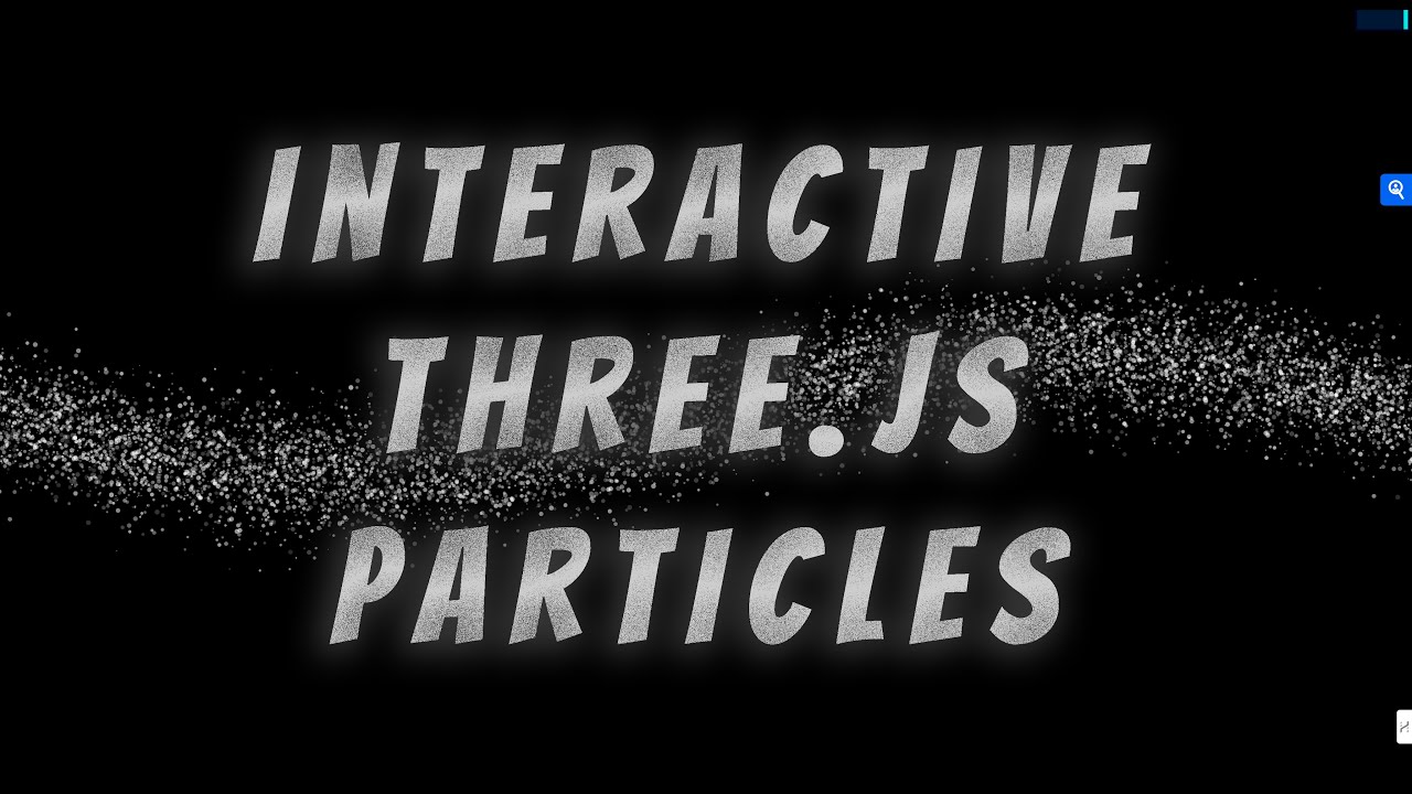 Javascript Web Animation: Threejs Particle Landing Page Effect - YouTube