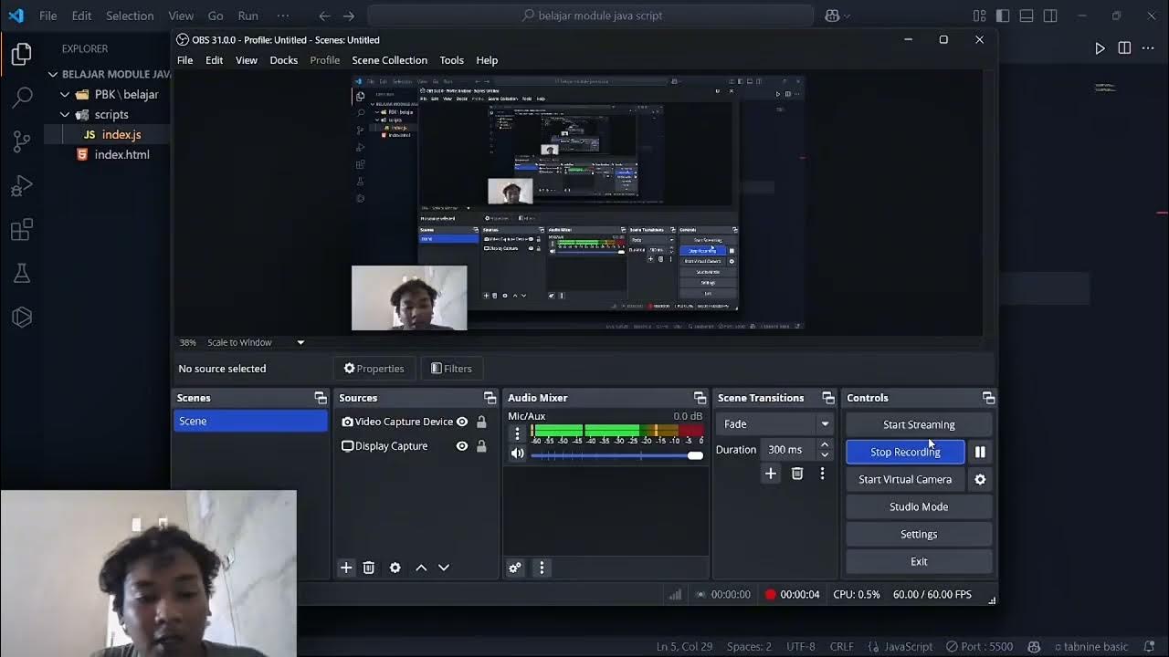LIVE CODING PEMBELAJARAN JAVA SCRIPT MODULE - YouTube