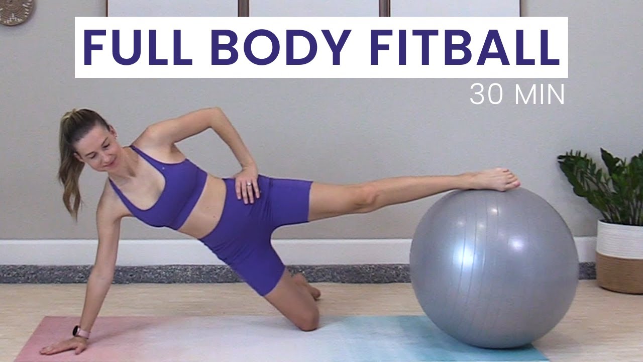 Pilates Exercise Ball Workout│ 30 Min │ Full Body With Core Youtube