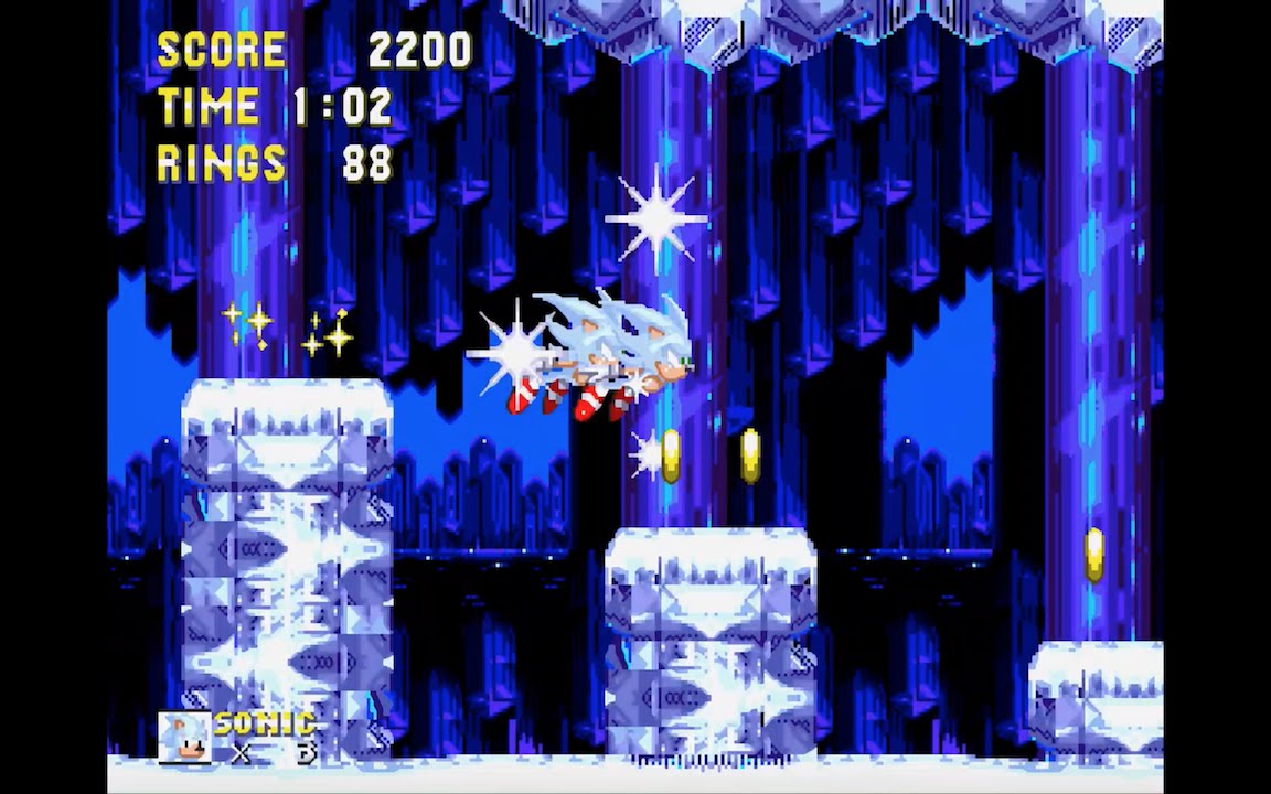 Sonic the Hedgehog 3 Complete: Ice Cap Zone Act 1 (Hyper Sonic) [1080 ...