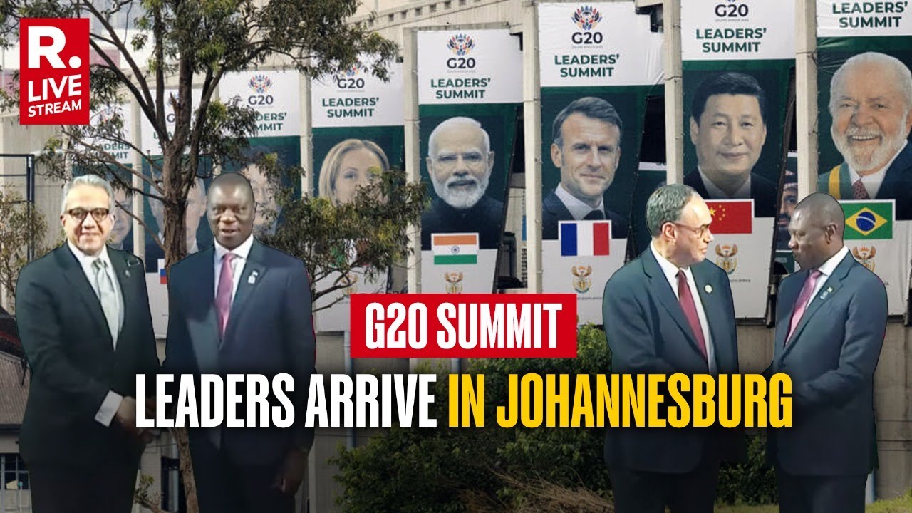G20 LIVE: World leaders arrive at G20 Summit In Johannesburg | South ...