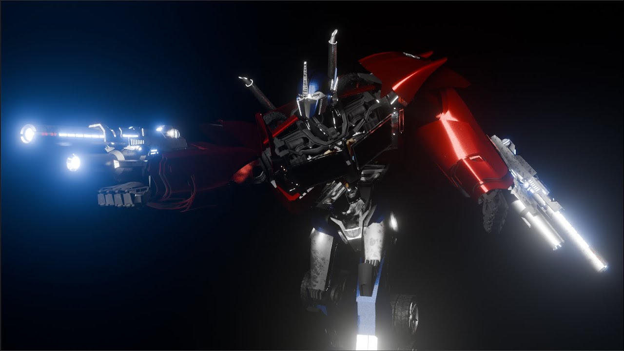 (Blender) optimus prime gun transformation animation | Transformers ...