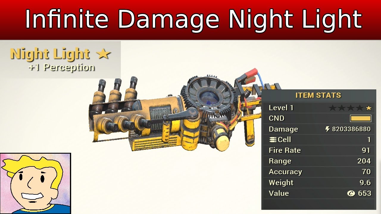 FO76 - Night Light - Infinite Damage Tesla - YouTube