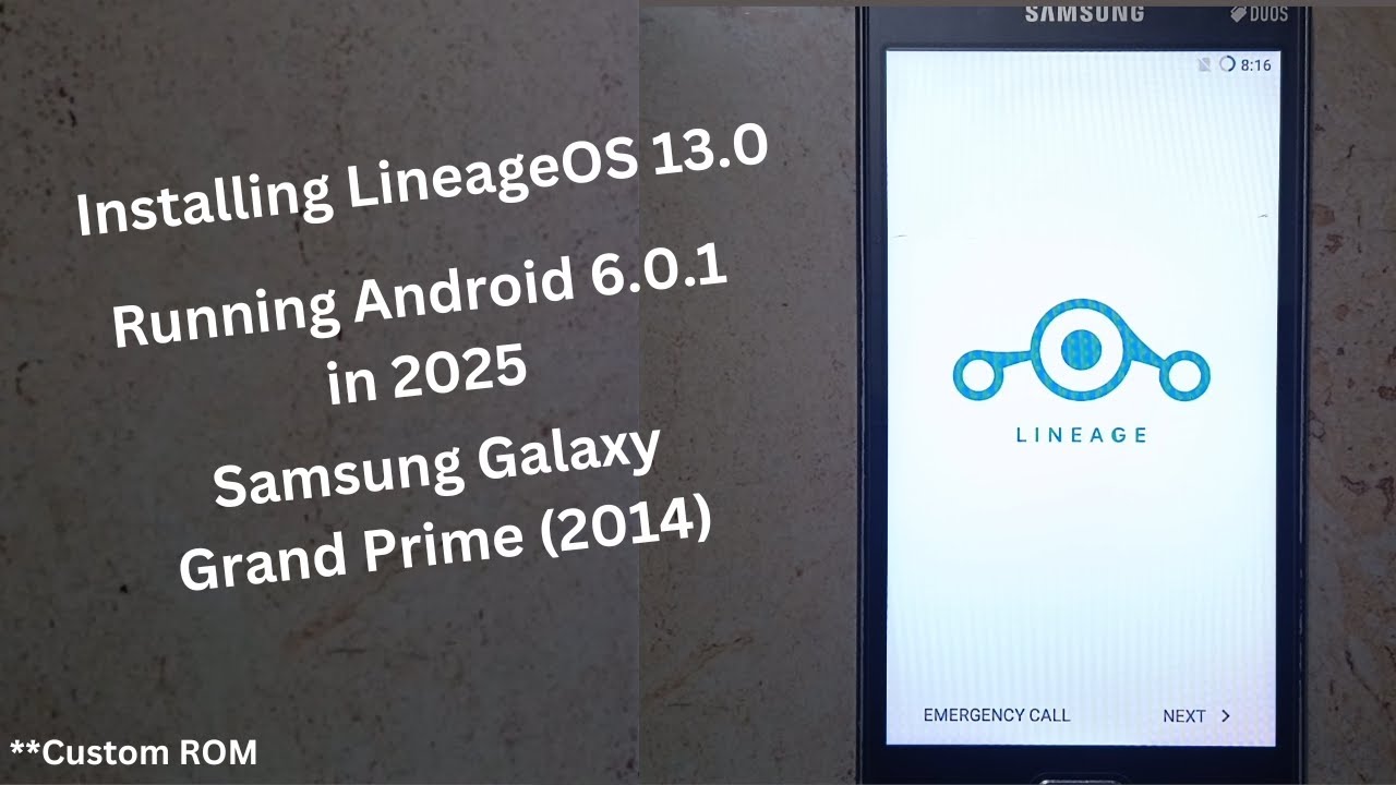 Installing LineageOS 13 (Android 6.0.1) on Galaxy Grand Prime (2014 ...