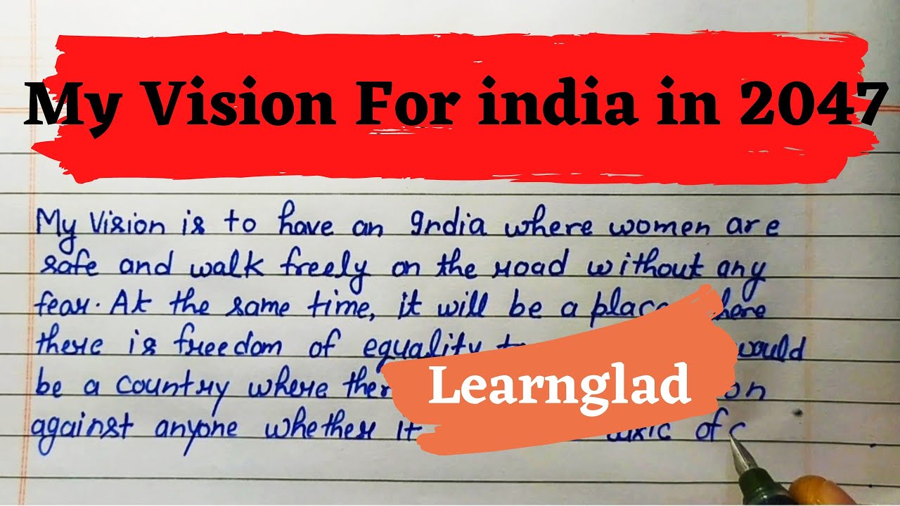 My vision for india in 2047 postcard writing | english Essay on my ...