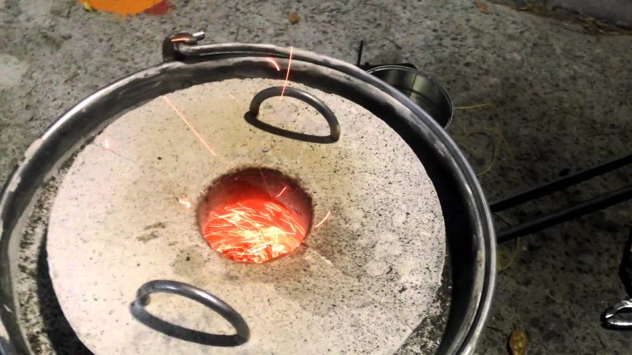 diy metal foundry clone aerodynamic demo - YouTube