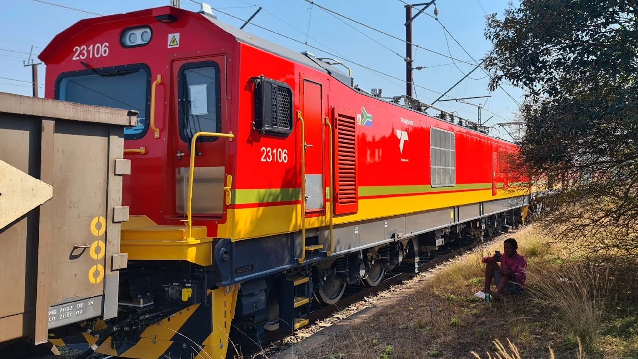Transferring Transnet's class 23E locomotives on the NATCOR mainline ...