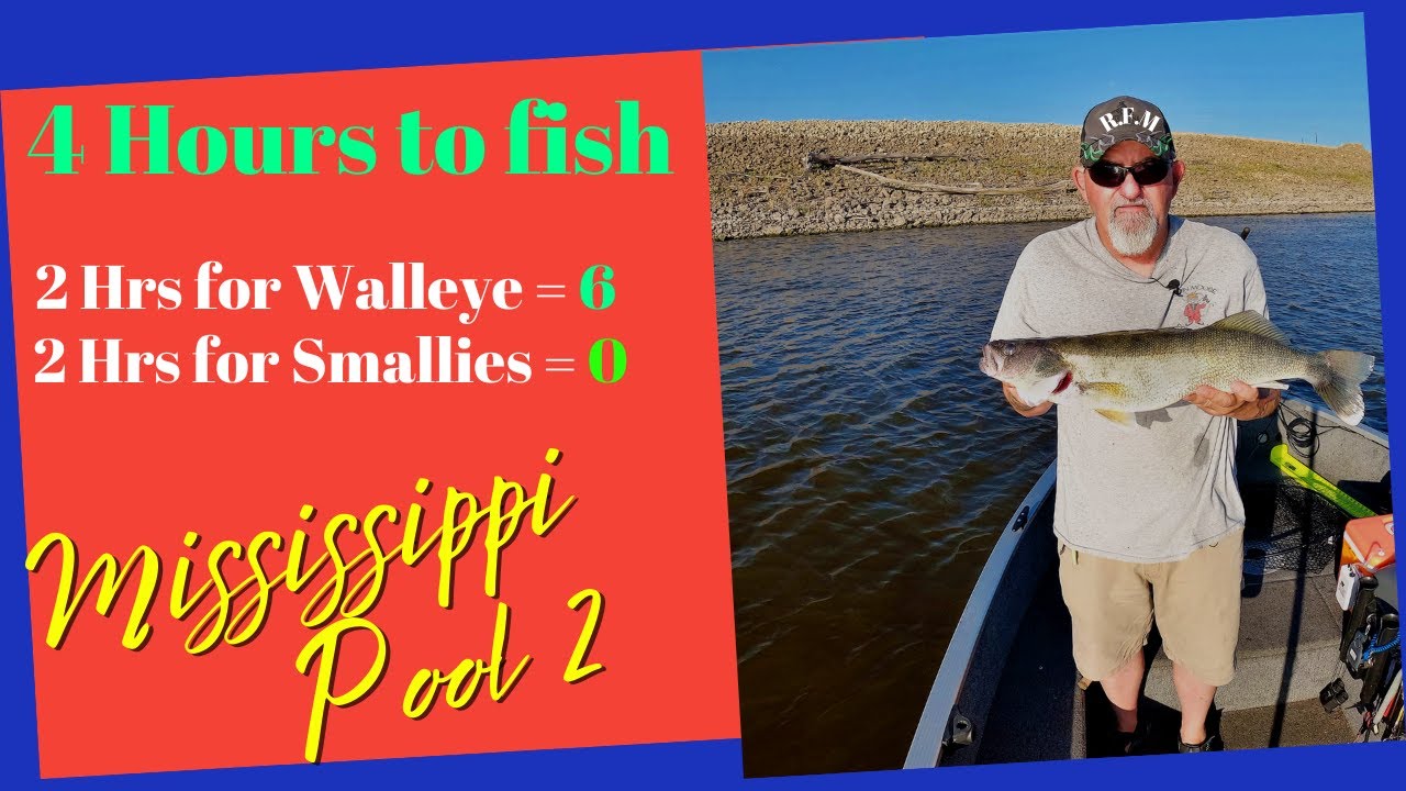 Mississippi River Pool 2 Fishing Summer Walleyes and Smallmouth Bass ...