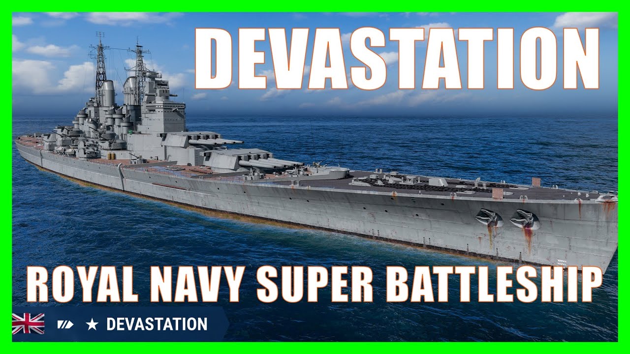 HMS Devastation British Battleships World of Warships Wows BB Preview ...