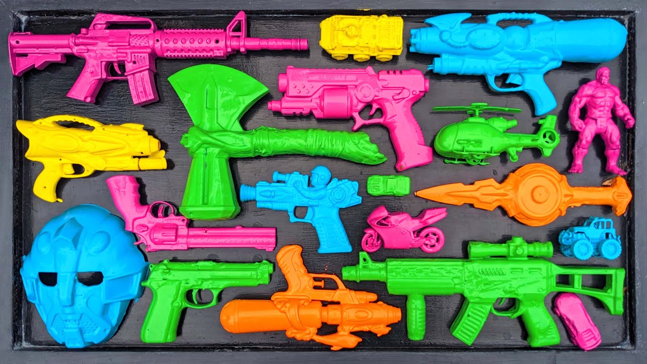 Cleans Shotgun, Ak 47, Glock Pistol, Sniper Rifle, Bubblegun, Pistol ...