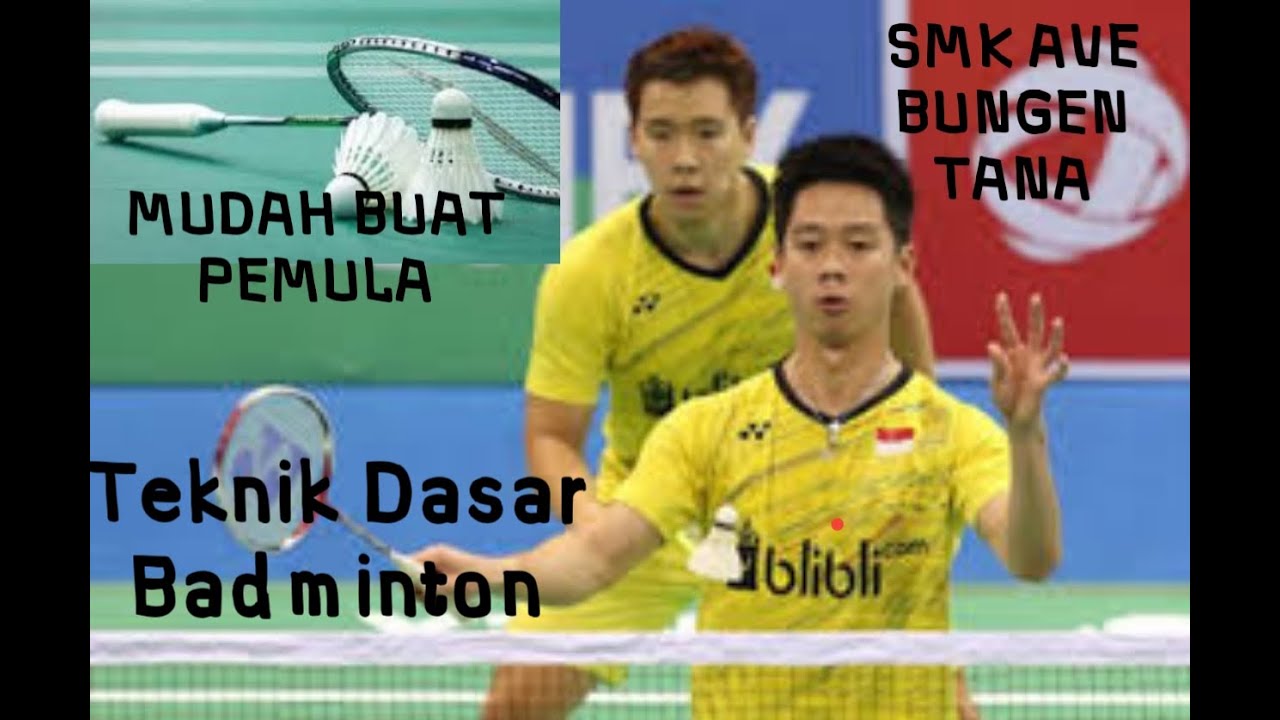 cara dasar bermain badminton - YouTube