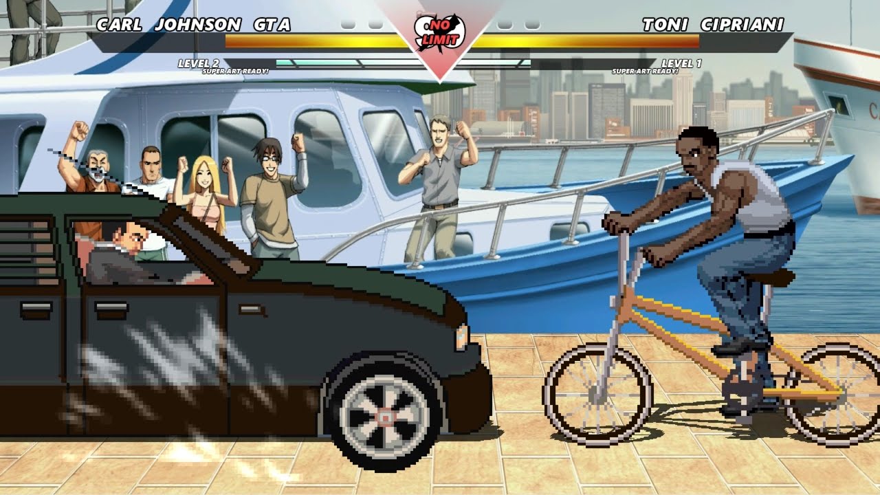 CJ GTA vs TONY CIPRIANI - Highest Level Awesome Fight! - YouTube