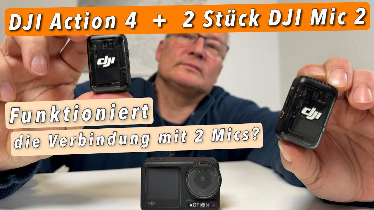 Die neuen DJI Mic 2 und DJI Action 4 - funktioniert die Verbindung mit ...