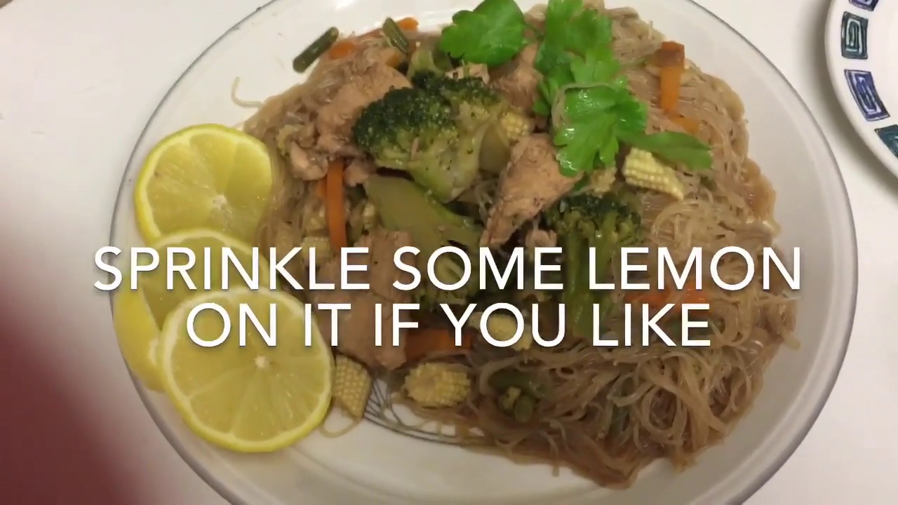 HOW TO COOK CORNSTARCH STICK NOODLES (HOME COOKING PANCIT BIHON) - YouTube