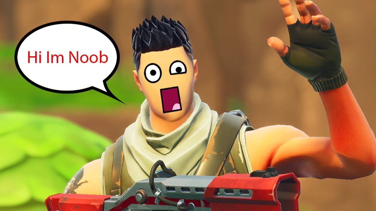 Noob Plays Fortnite Battle Royale.. - YouTube
