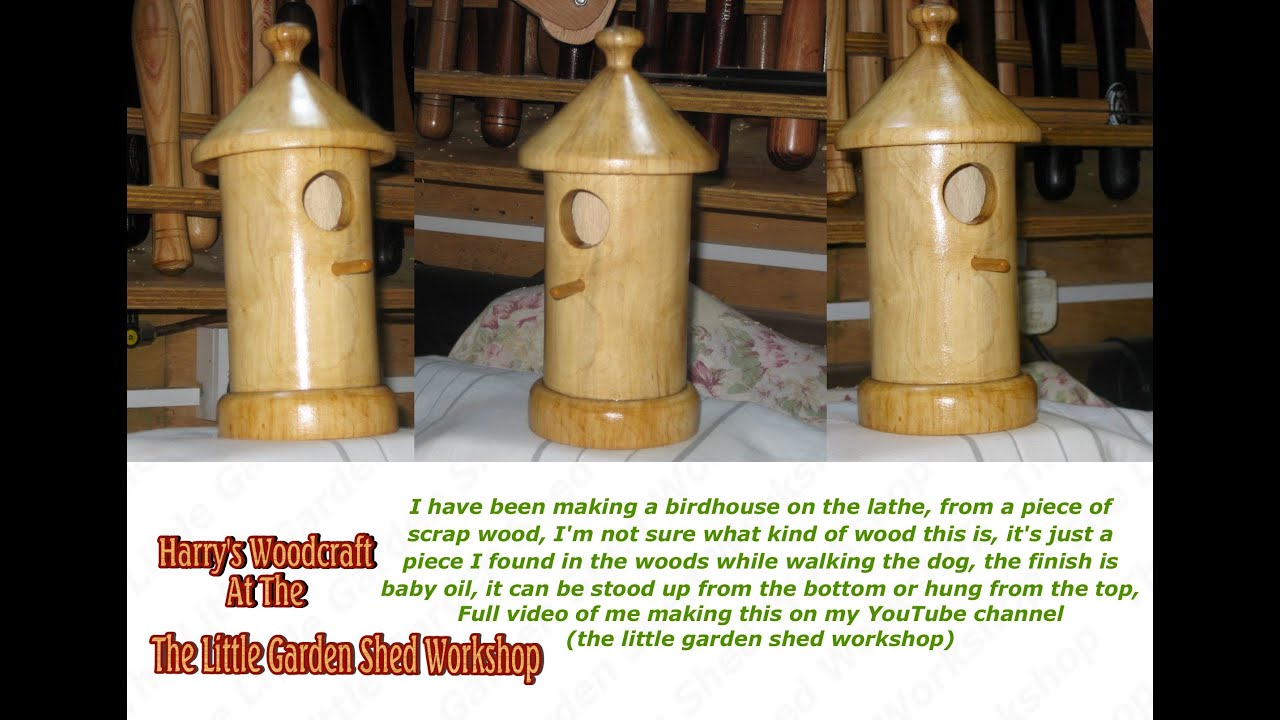 Woodturning a Birdhouse - YouTube