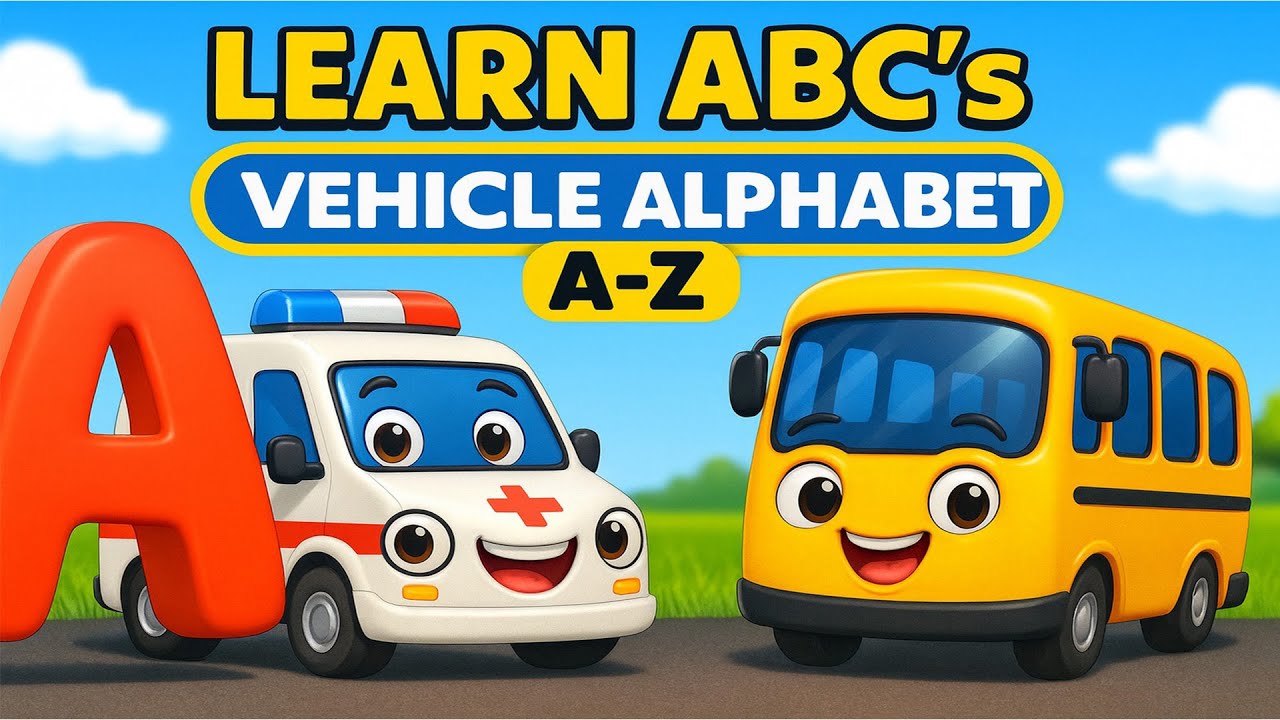Vehicle Alphabet A to Z | Learn #Vehicles for Kids with Sounds | # ...