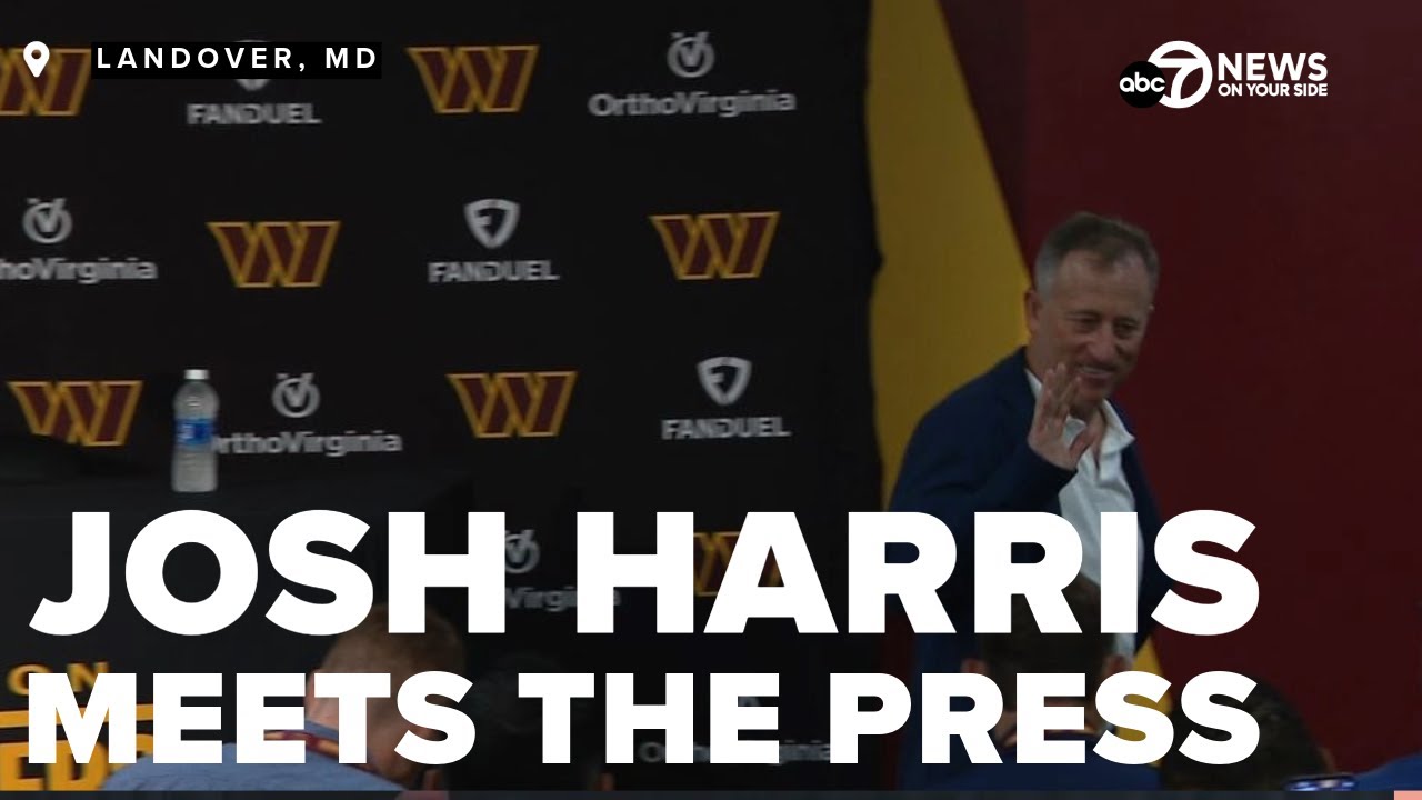 Commanders managing partner Josh Harris addresses the media - YouTube