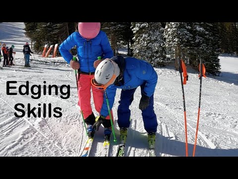 One ski skiing, why edging skills matter, video# 3 - YouTube