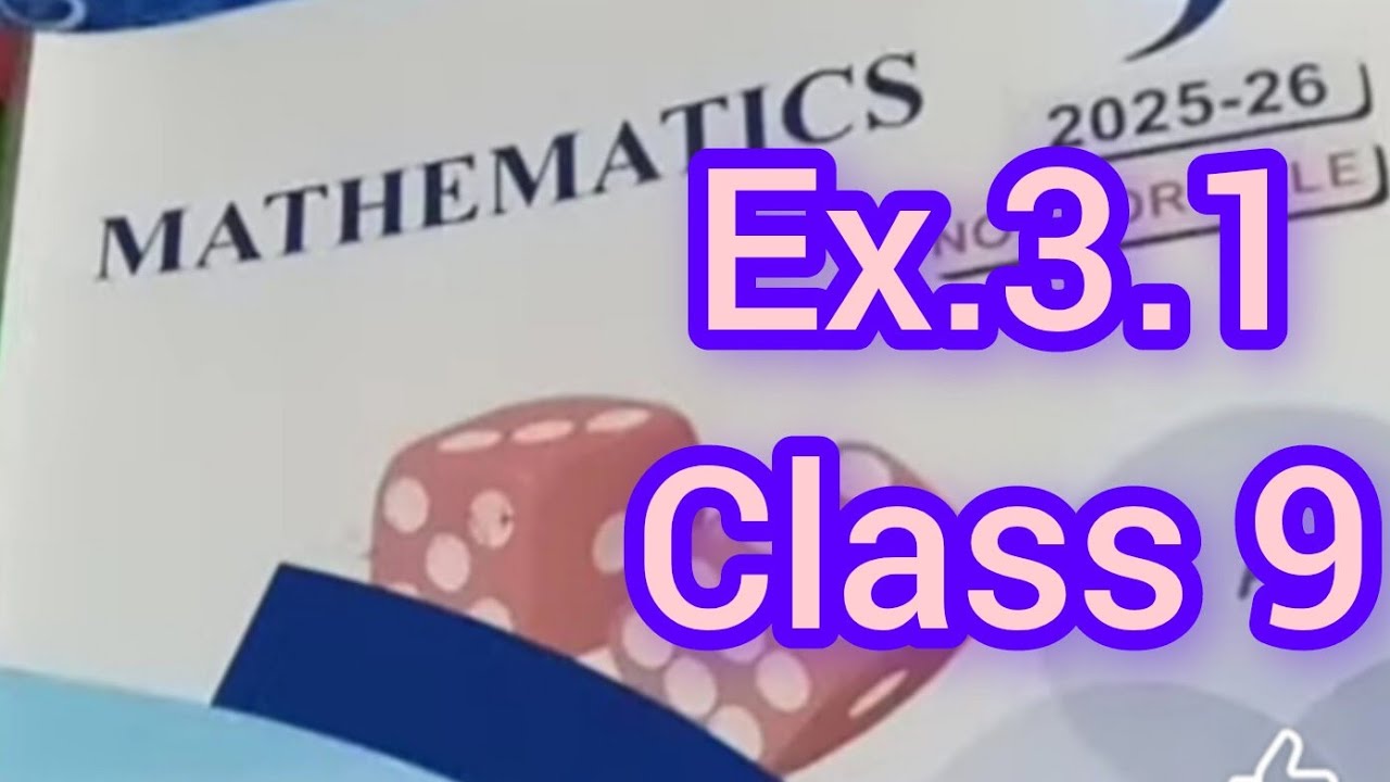 9 Class Maths Exercise 3.1 New Book PTB | Chapter 3 Exercise 3.1 ...