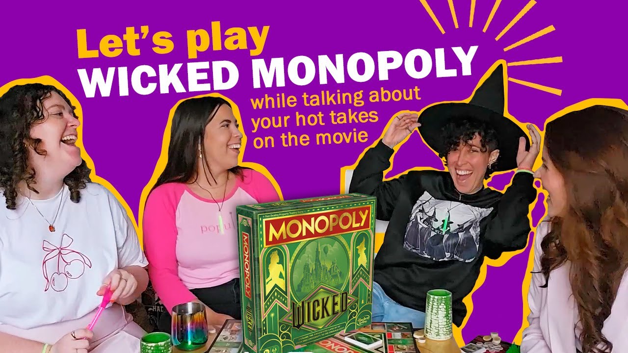 Unboxing and playing the WICKED Monopoly while commenting on your ...