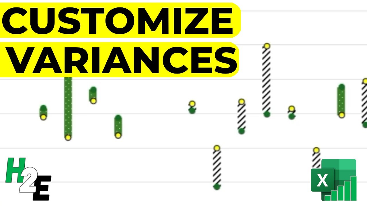 Show Variances in Different Colors in Excel Charts - YouTube