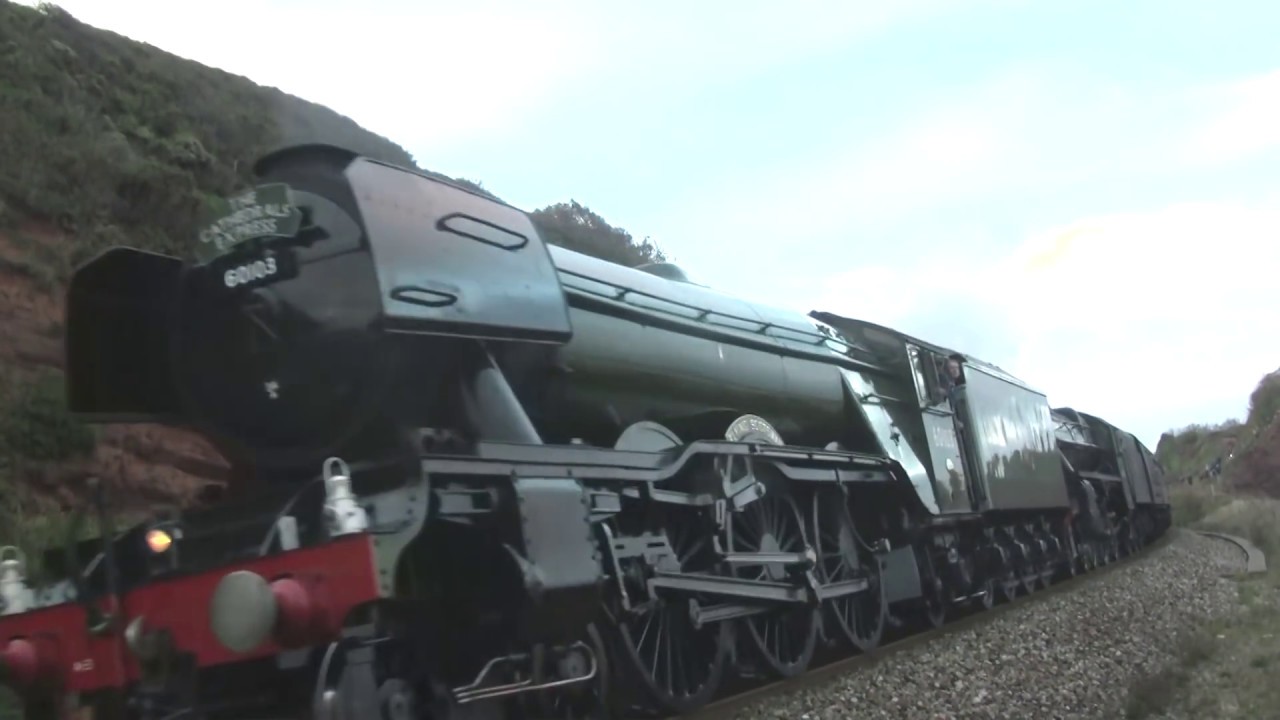 Flying Scotsman Full Tour through Devon - YouTube