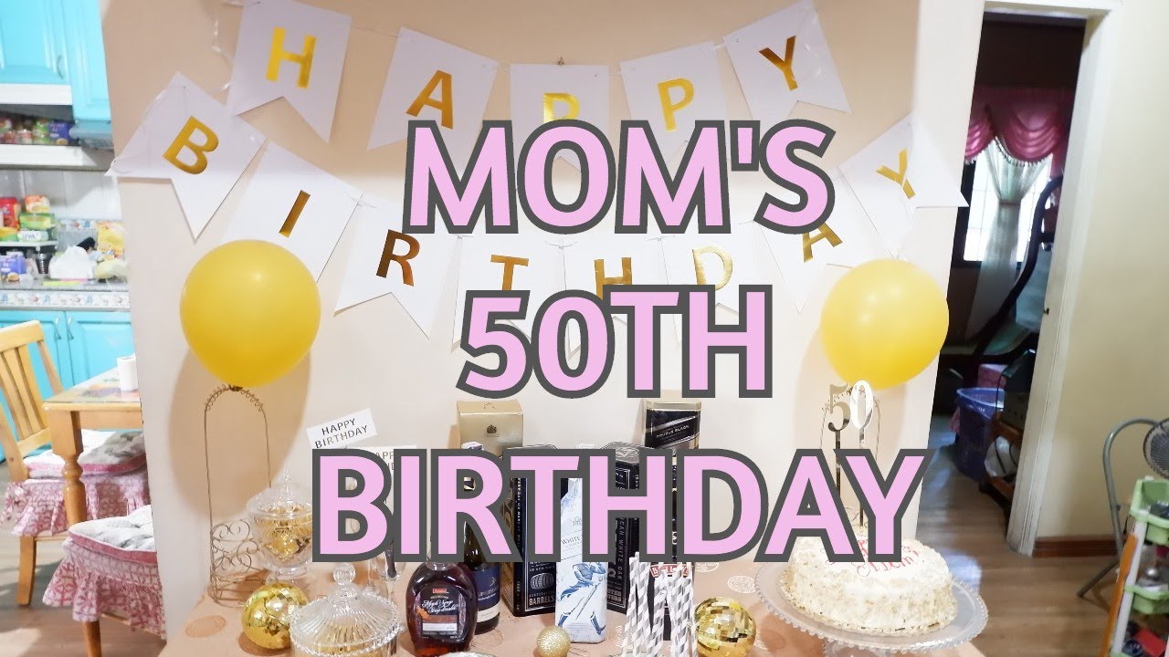 50th Birthday Mom Signs
