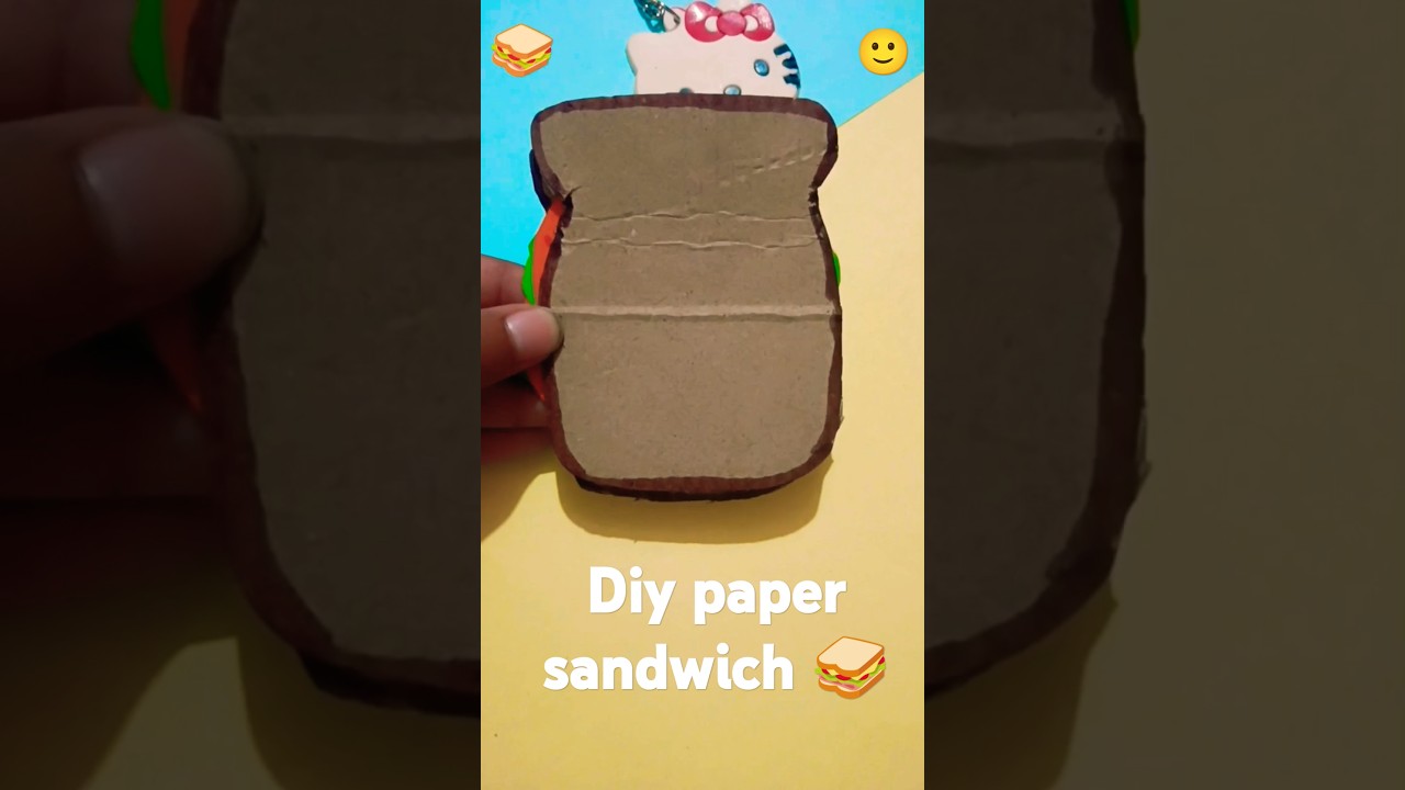 Diy paper sandwich 🥪🤠🤓#papercrafts #origami - YouTube