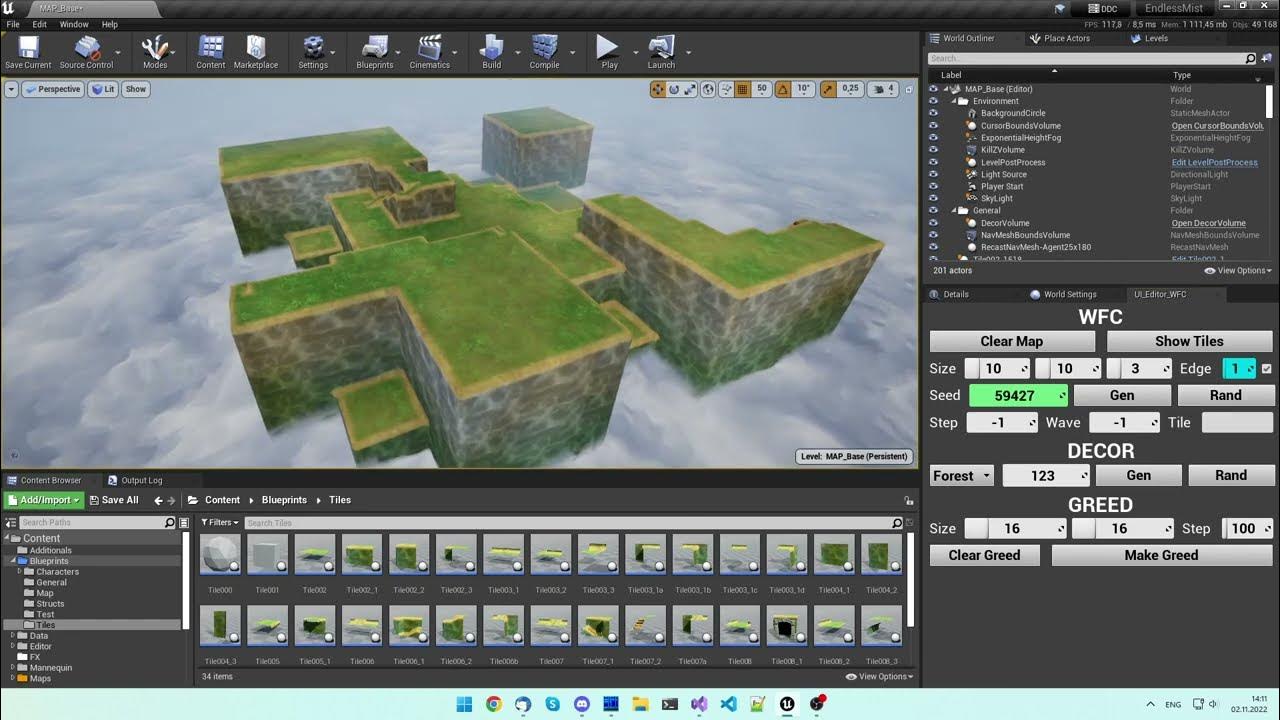Eternal Mist. Working with Wave Function Collapse in Unreal Engine. Indie Tactics Game Devlog #3 ...