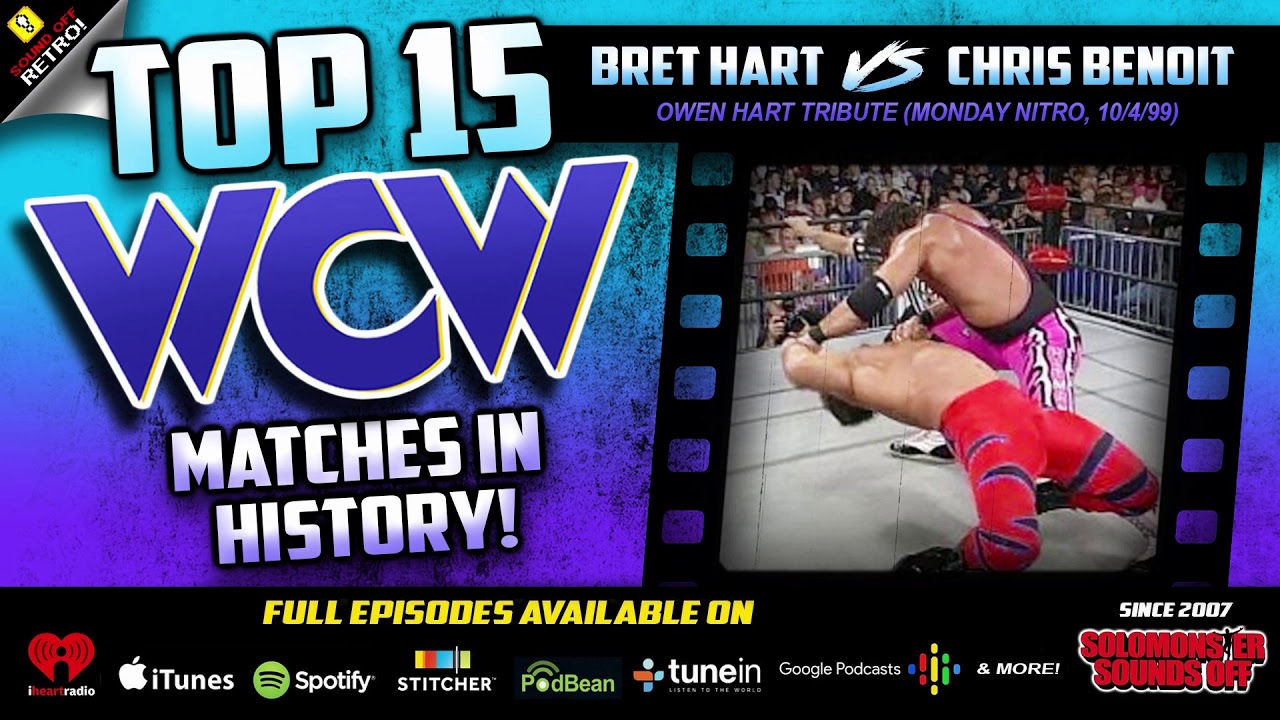 Top 15 WCW Matches | Bret Hart vs. Chris Benoit (Owen Hart Tribute ...