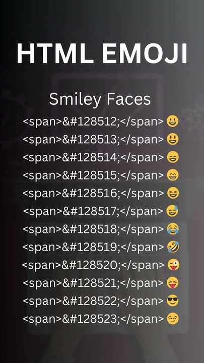 Html Smiley Face Emoji Coading Programming Dsa Sort Python Webdesign Reactjavascript