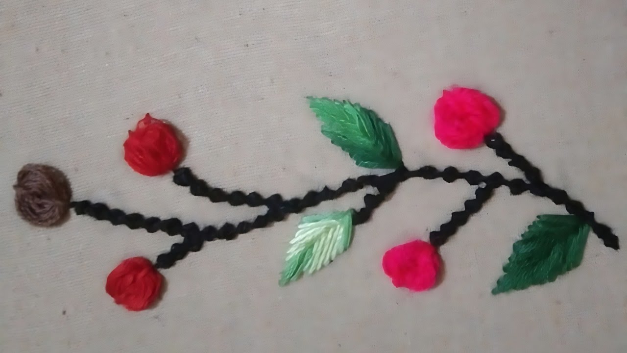 Beautyful moti tanka design latest hand embroidery video kadhai design ...