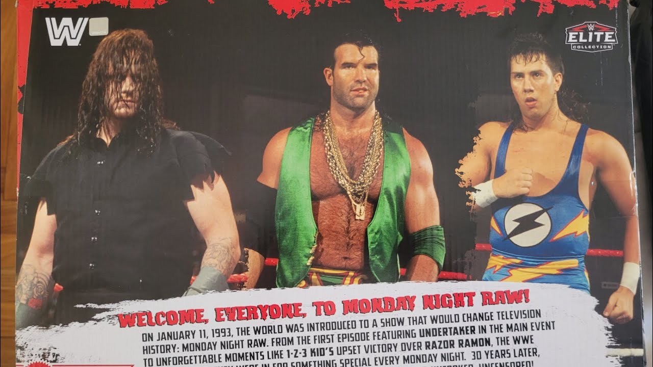 Undertaker, Razor Ramon y 123 Kid Unboxing con las letras de RAW - YouTube