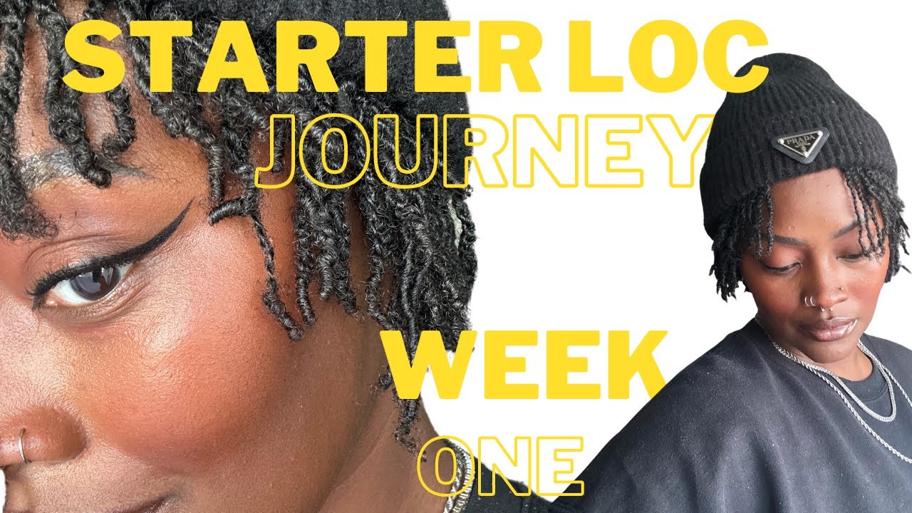 Week 1 Locs Journey 2023 | Two strand twist starter locs on 4c DENSE ...