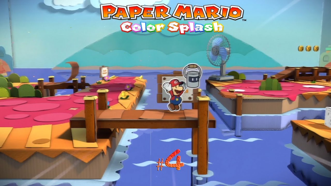 Paper Mario: Color Splash Part 4 - Cherry Lake - YouTube
