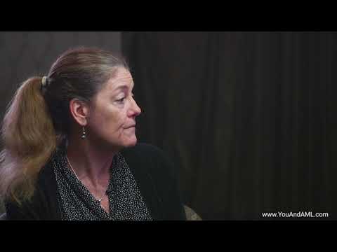 What are the symptoms of acute myeloid leukemia (AML)?