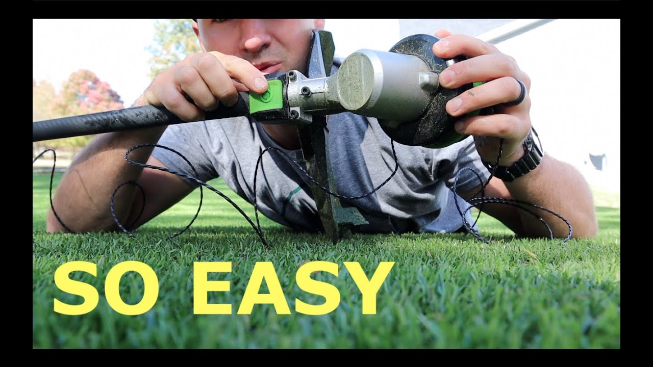 Wind WEED EATER with the PUSH OF A BUTTON - YouTube