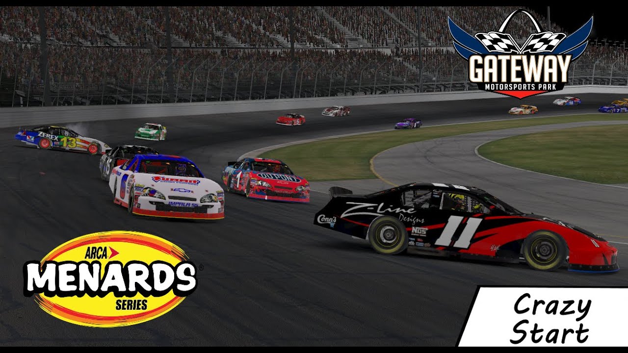 iRacing - Arca Menards Series - Gateway - Crazy Start! - YouTube