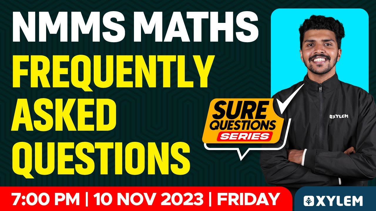 Class 8 Nmms Maths Frequently Asked Questions Xylem Class 8 Youtube