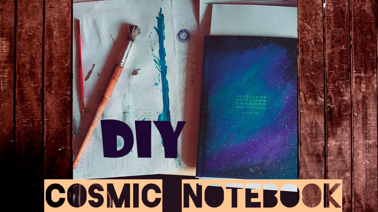 DIY: Cosmic notebook/ Обложка космос - YouTube