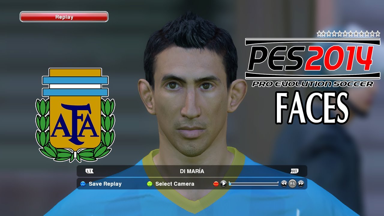 Pro Evolution Soccer 2014 (PES 2014) - Argentina Player Faces - YouTube