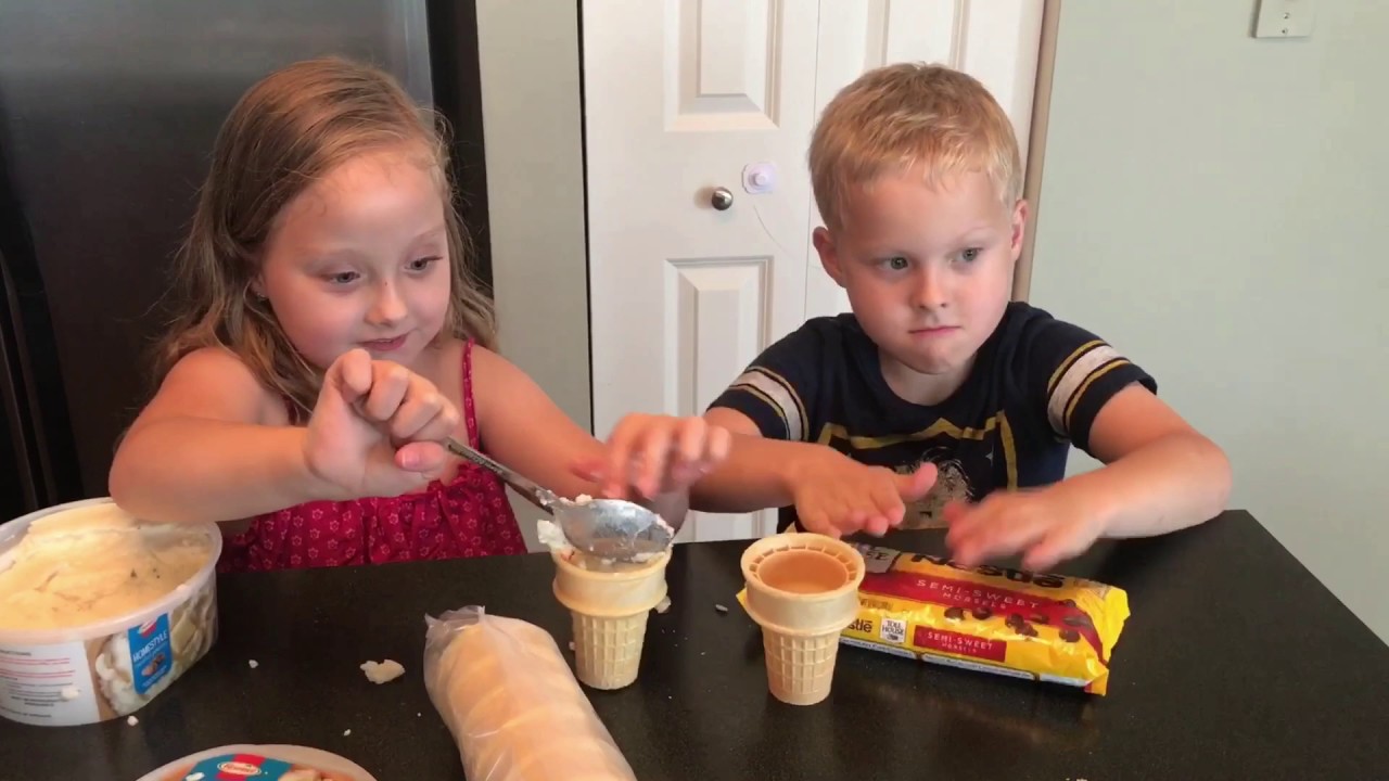 Kids Mashed Potato Prank Yucky Ice Cream But Yummy Chocolate Chips ...