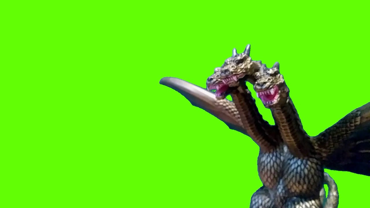 King Ghidorah Gravity Beam green screen - YouTube