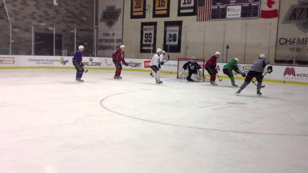 5/11/12 LA Kings Practice: 1st Unit Power Play - YouTube